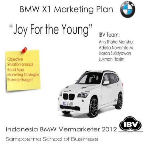 BMW Marketing Plan Presentation 2012 By IBV team | PPT