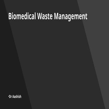 Biomedical Waste Management (BMW) | DOCX