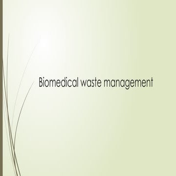 BMW, needle stick injury, splash management.pptx