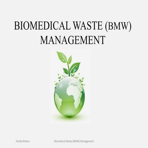 Bio-Medical Waste Management PPT | PPTX