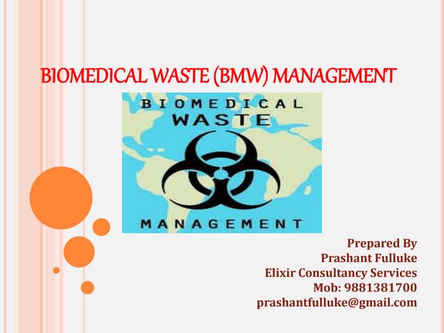 Hospital waste management | PPTX