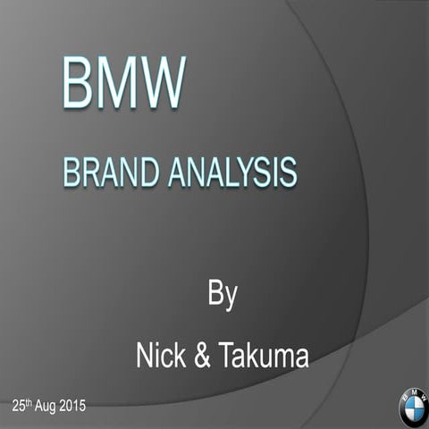 Bmw presentation | PDF
