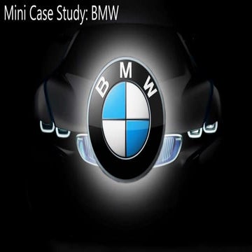 BMW Case Study | PPTX