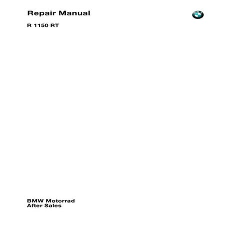 BMW R1150RT Service Repair Manual.pdf
