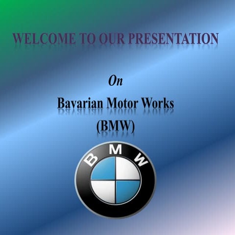 Bmw slides powerpoint presentation | PPTX