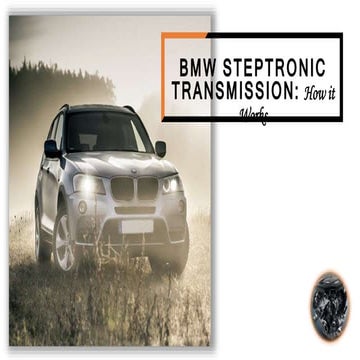 Bmw Steptronic Transmission | PPTX