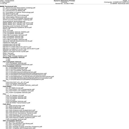 Bmw technical info list | PDF | Automotive
