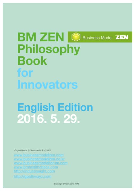 Business Model Zen Canvas - A4 size, English Edition | PPT