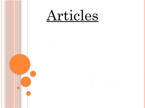 Grammar articles | PPT | Geography | Science