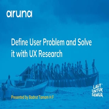 BNCC Webinar Series - Define User Problem and Solve It With UX Research ...