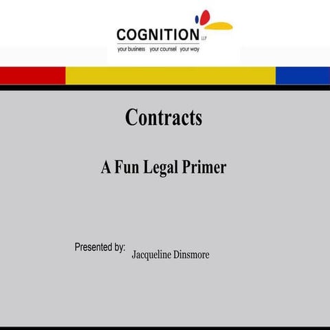 Contracts - A Fun Legal Primer | PPTX