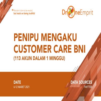 Penipuan Memanfaatkan BNI Customer Care | PDF