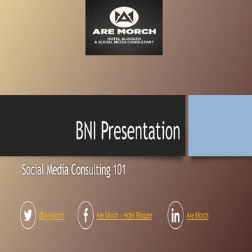 BNI Social Media presentation | PPT