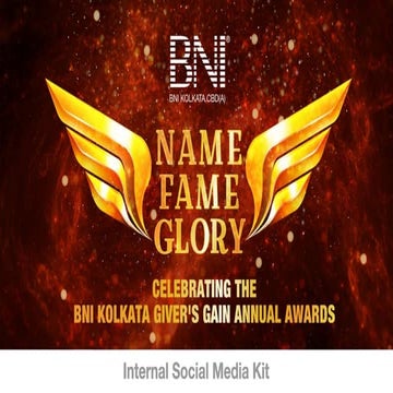 BNI Kolkata CBD(A) - Internal Social Media Kit - Name Fame Glory | PDF