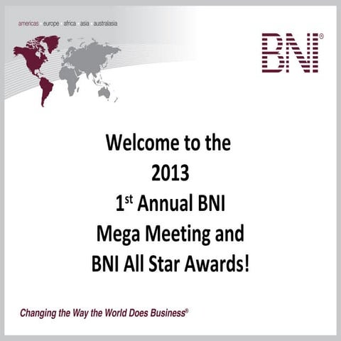 BNI Mega Meeting 2013 at Lake of the Ozarks | PPT