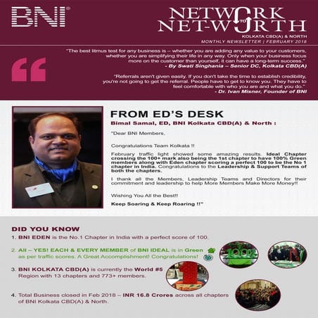 BNI Newsletter | Feb '18 | PDF