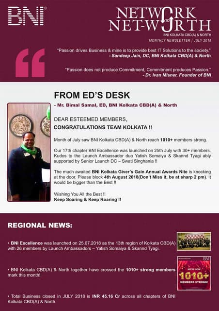 Benefits of Joining BNI | PDF | Business | Business and Finance