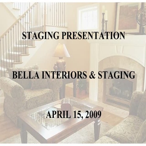 Home Staging Presentation | PPT