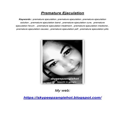 Premature Ejaculation | PDF