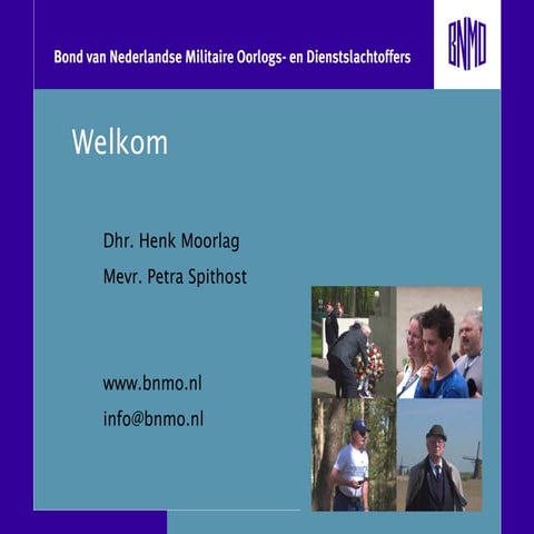 Bnmo toen, nu en straks | PPT