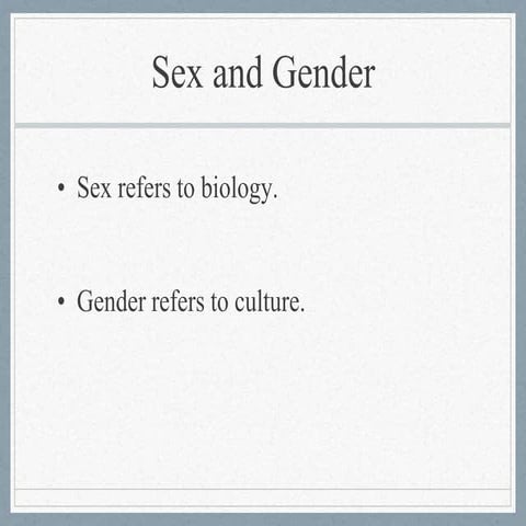 Sexand gender | PPTX