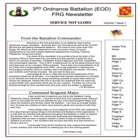 Bn newsletter 1st edition | PDF