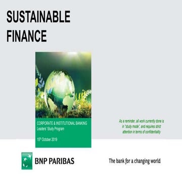 Leaders Study Program, Paris 2019 - BNP Paribas | PPT
