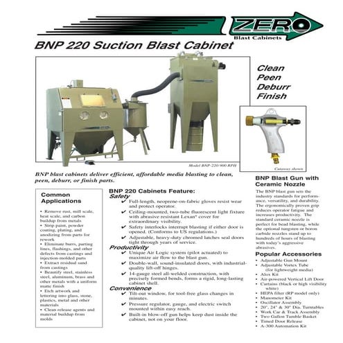 Bnp220 suction blast_cabinet | PDF