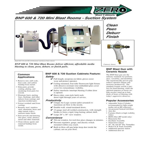 Bnp 600 720_mini_blast-room-suction_system | PDF