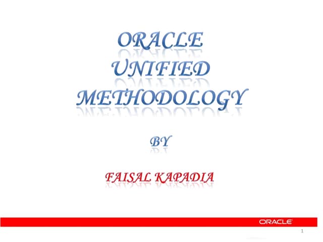 Oracle Unified Method (OUM) | PDF