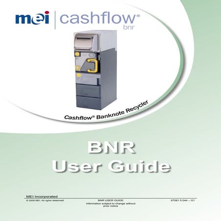 Bnr user guide 67061 5-044 g1 | PDF