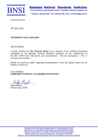 UWI OC Letter of Attestation | PDF