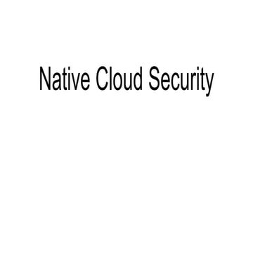 Native Cloud Native CloudNative CloudNative Cloud Native Cloud | PPTX