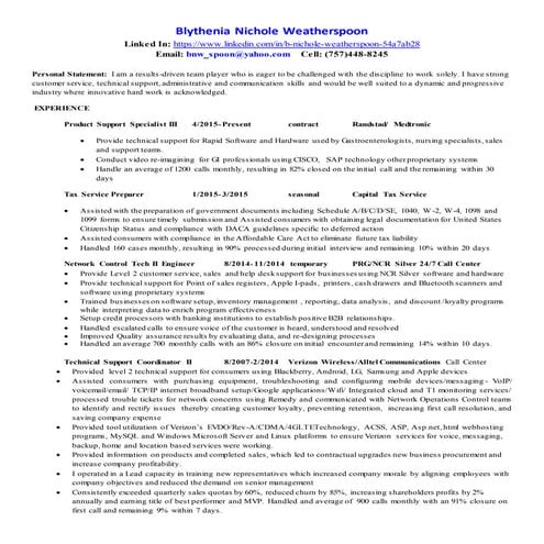 Bnw2016 fullresume | DOCX