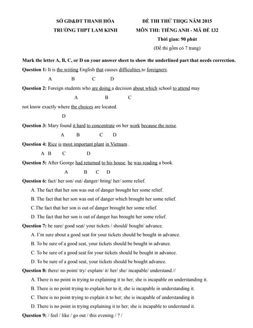 TOEFL Exercise 10 - NEGATIVE WITH COMPARATIVE | PPT