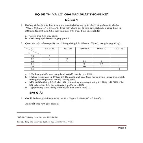 Bo de-thi-va-loi-giai-xac-xuat-thong-ke | PDF