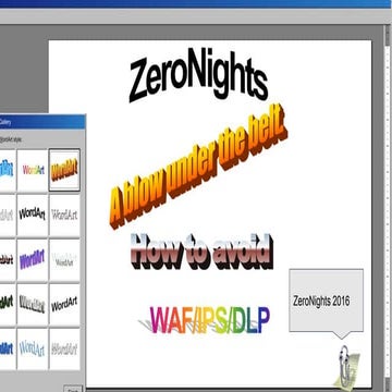 Zeronights 2016 | A blow under the belt. How to avoid WAF/IPS/DLP | Удар ниже пояса. Обход ...