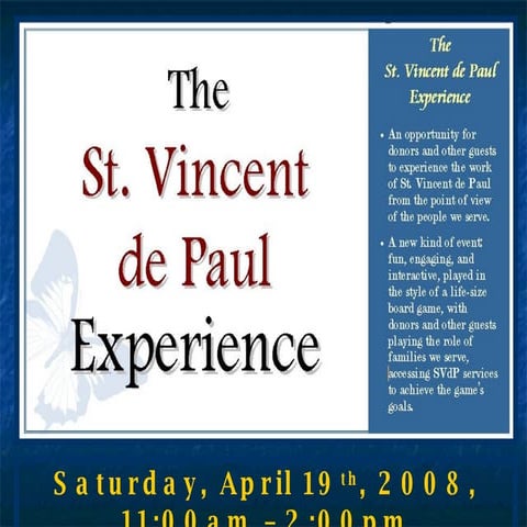 St. Vincent de Paul Experience | PPT