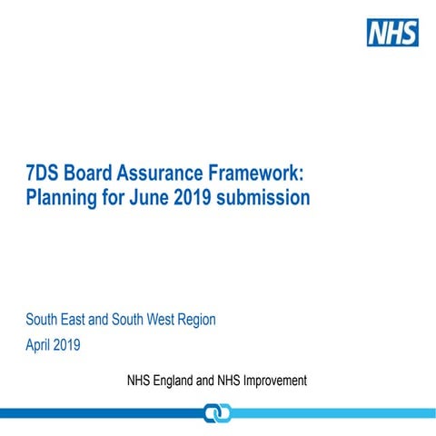 7DS Board Assurance Framework: Planning or June 2019 submission | PPT