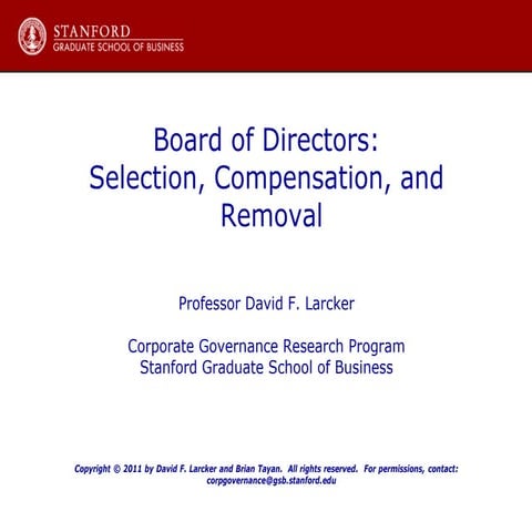 Board compensation | PPT | Free Download