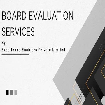 Board Evaluation Services: Building Better Boards | PDF