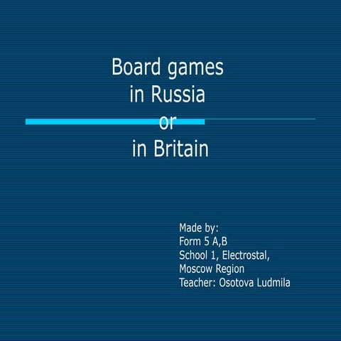 Russian board games | PPTX