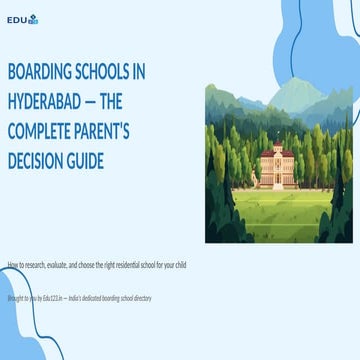 Comprehensive Guide to Boarding Schools in Hyderabad for Future Success ...