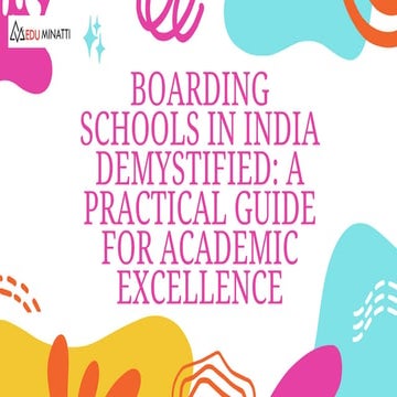 Boarding Schools in India Demystified A Practical Guide for Academic ...