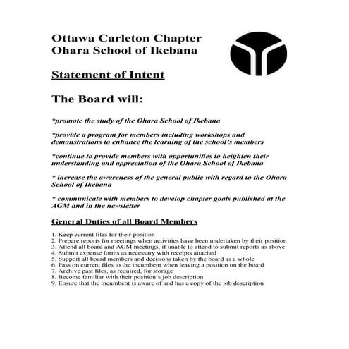 Board intent and general duties | DOC