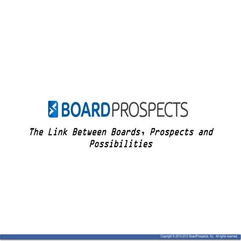 BoardProspects Overview | PDF