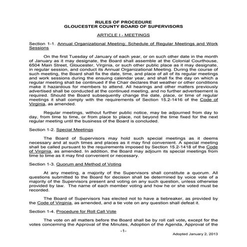 Rules Of Procedure | PDF