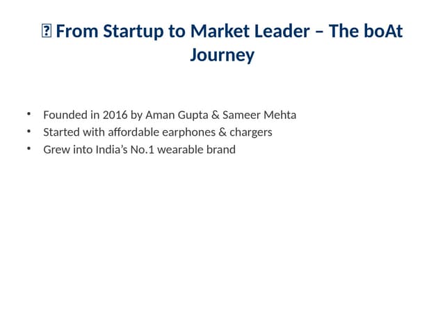 A case study on boAt brand presentation by Preeti singh | PDF