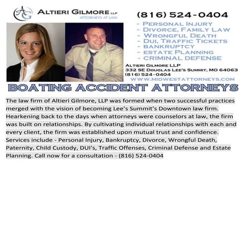 Lee's Summit Boating Accident Attorneys | DOCX