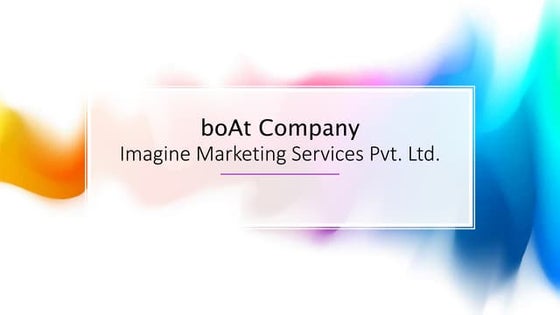 A case study on boAt brand presentation by Preeti singh | PPT